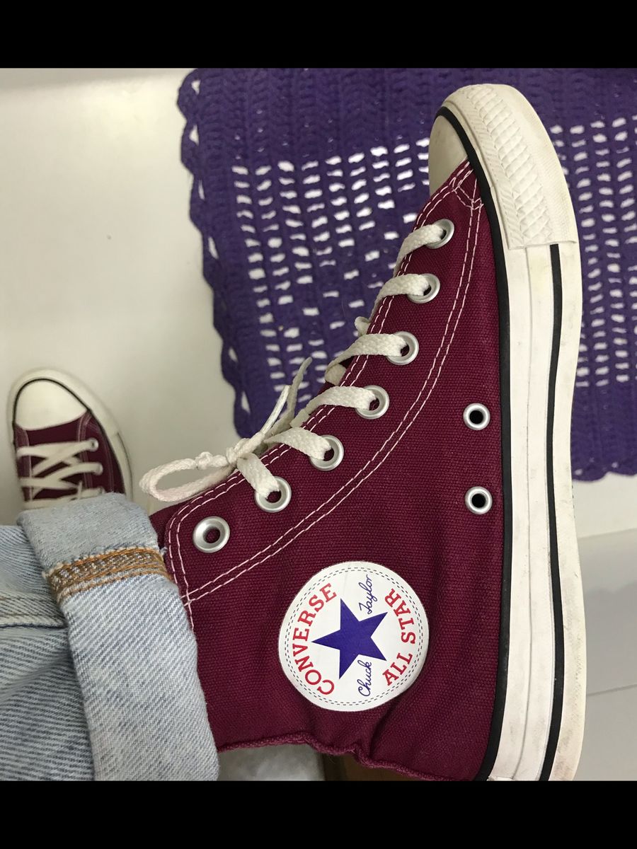Converse All Star Vinho | Tênis Feminino Converse Usado 59492930 | enjoei