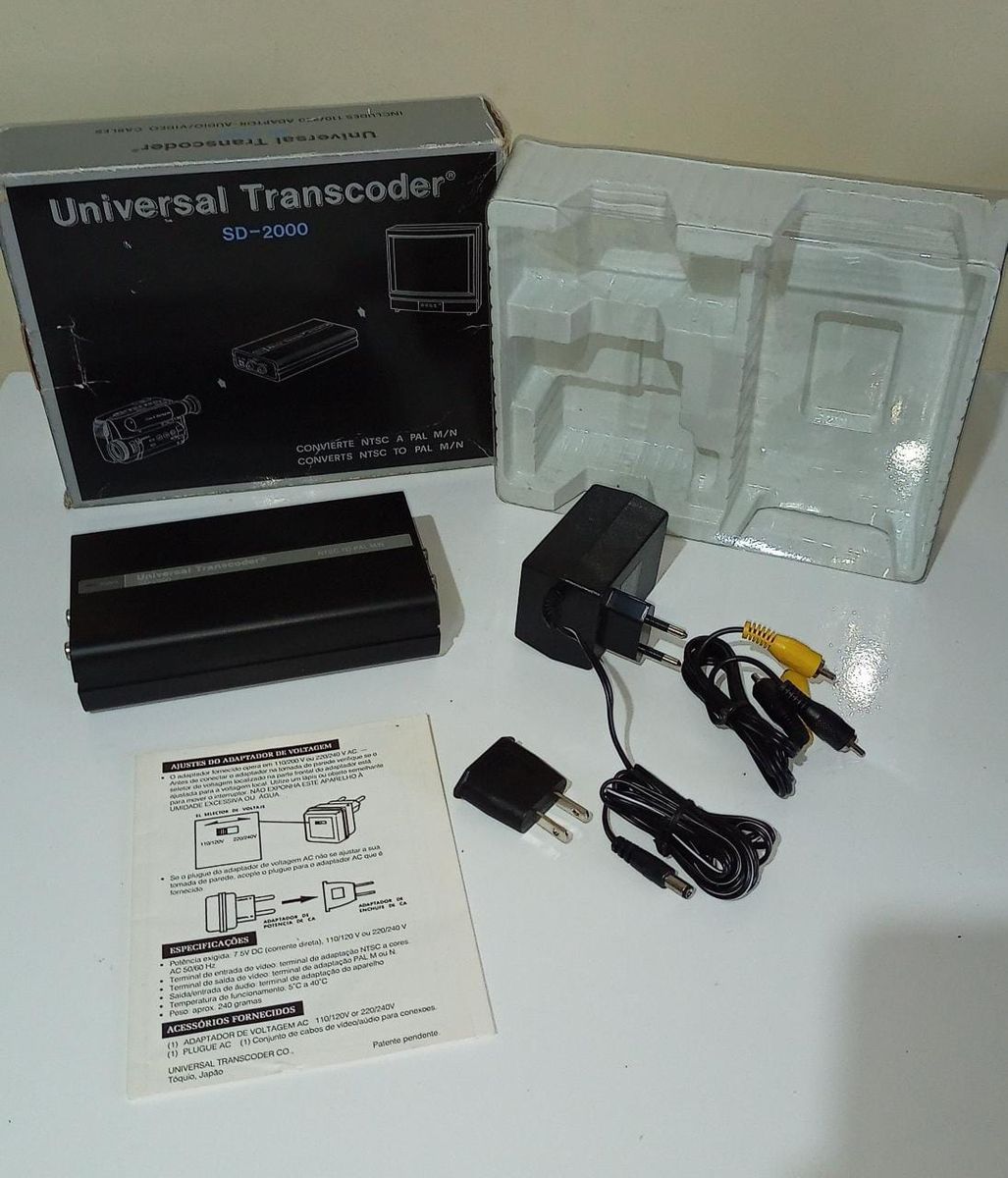 Conversor Universal Transcoder Ntsc para Pal M - Sd-2000 - No Estado ...