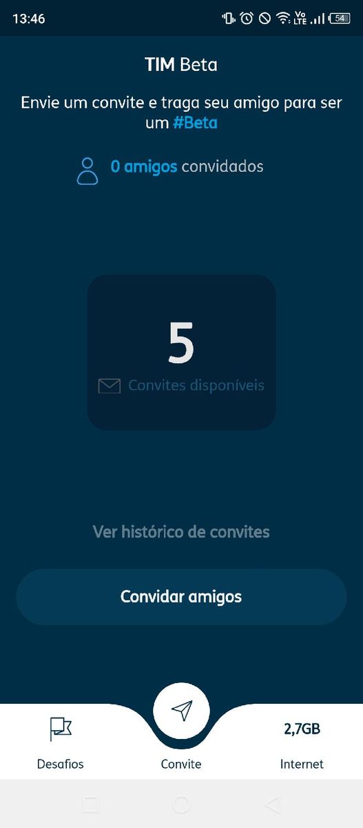 Convite Tim Beta | Celular Tim Nunca Usado 86987295 | enjoei