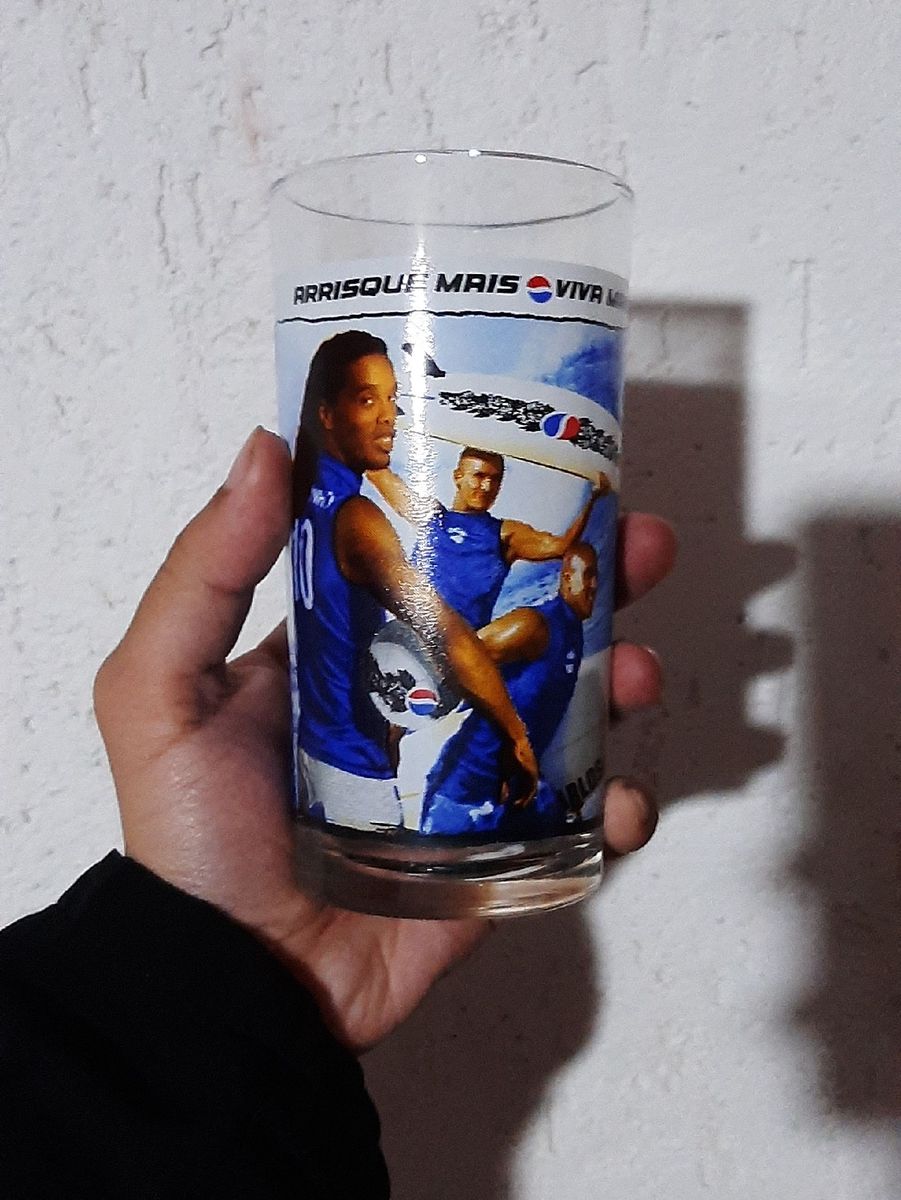 Copo Pepsi Trio - Ronaldinho, Roberto Carlos, Beckham | Item de ...