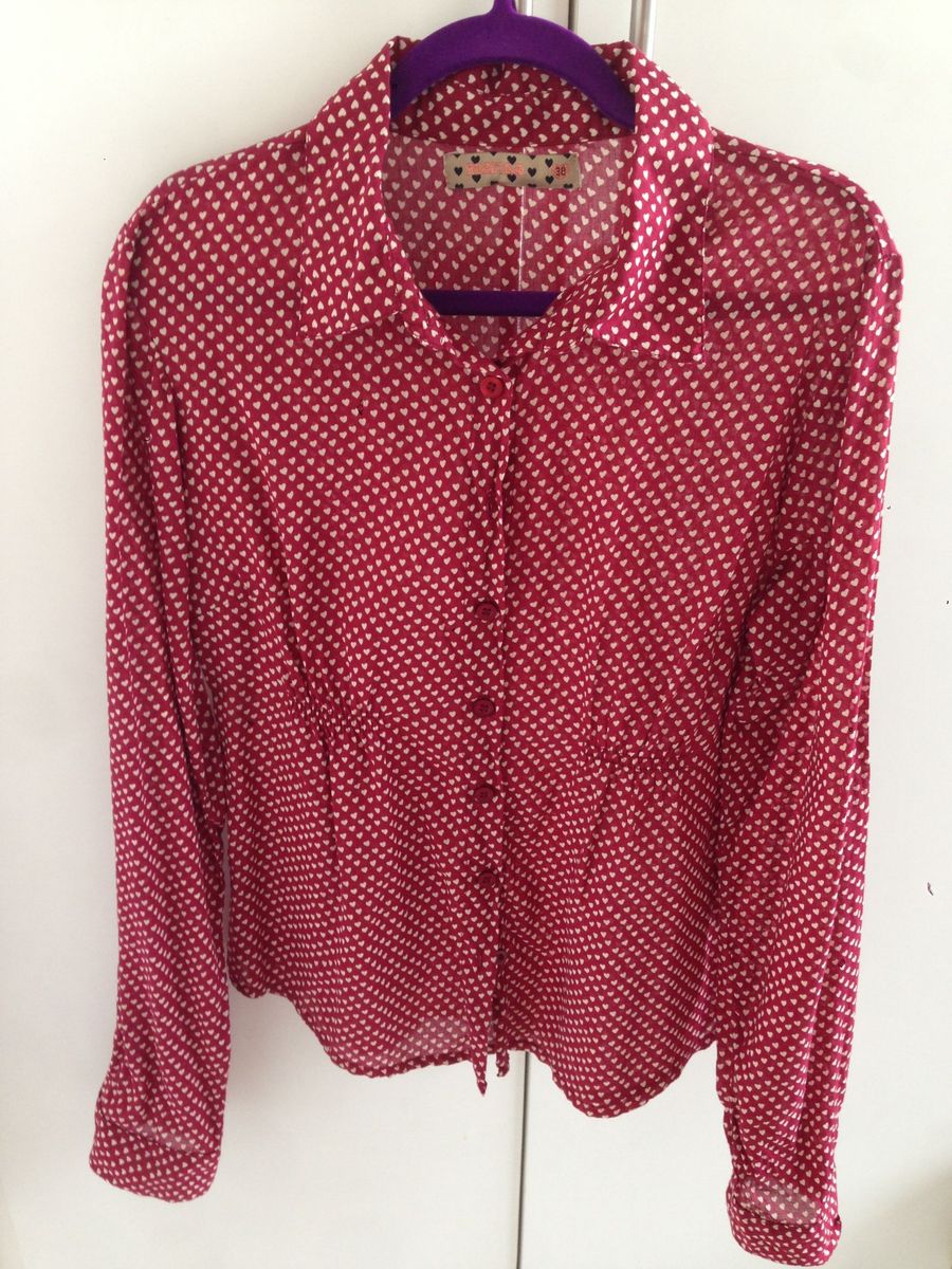 Corações | Camisa Feminina Marisa Nunca Usado 1440745 | enjoei