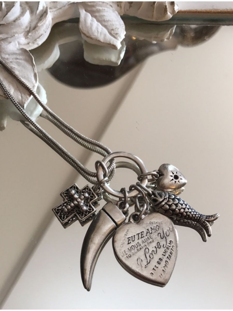 Cordão Longo Patuá | Bijuteria Feminina Usado 20330010 | enjoei