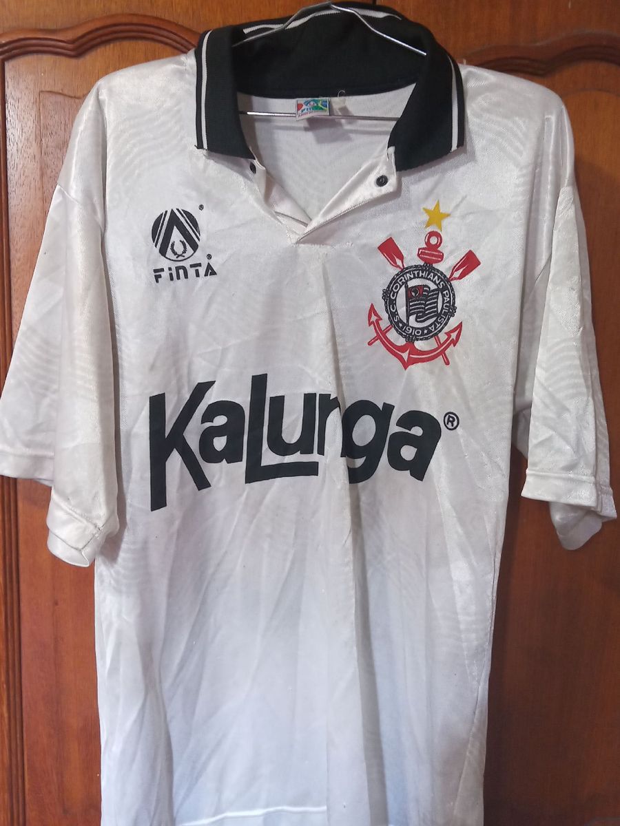 Corinthians Finta Kalunga 93/94 | Camisa Masculina Finta Usado 75269490 ...