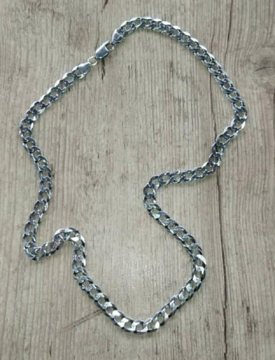 Corrente de Prata ( Prata 925 ) Cordão Prata 34 Gramas | Relógio Masculino Corrente De Prata ...