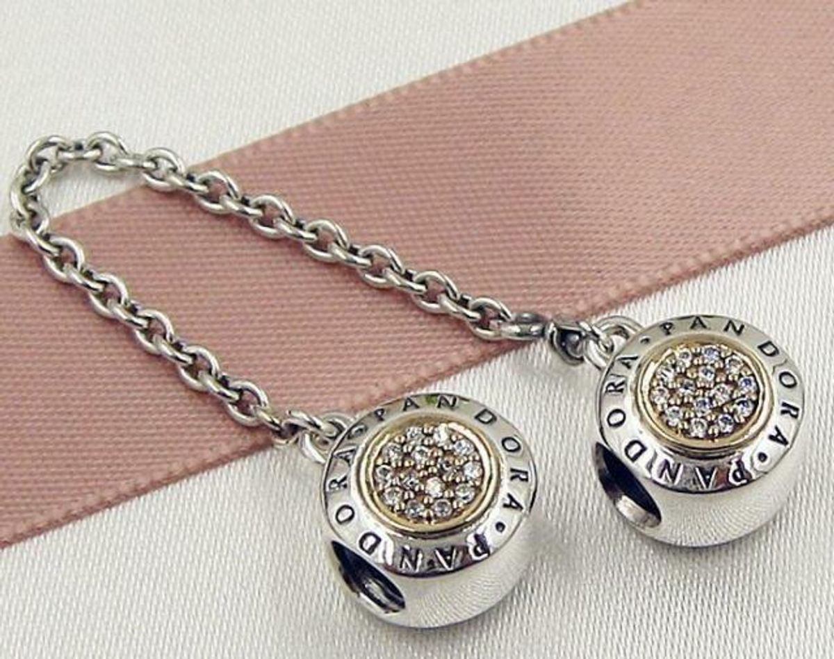 Corrente de Segurança Pandora Signature | Jóia Feminina Pandora Usado ...