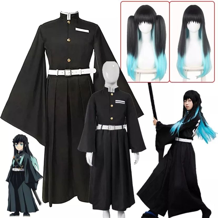 Cosplay Tokito Muichiro Anime Demon Slayer Kimetsu No Yaiba Manga Traje ...