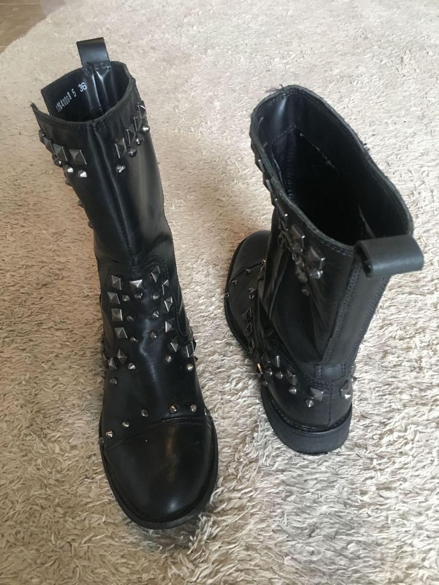 Coturno Spikes Schultz | Bota Feminina Schutz Usado 30375391 | enjoei