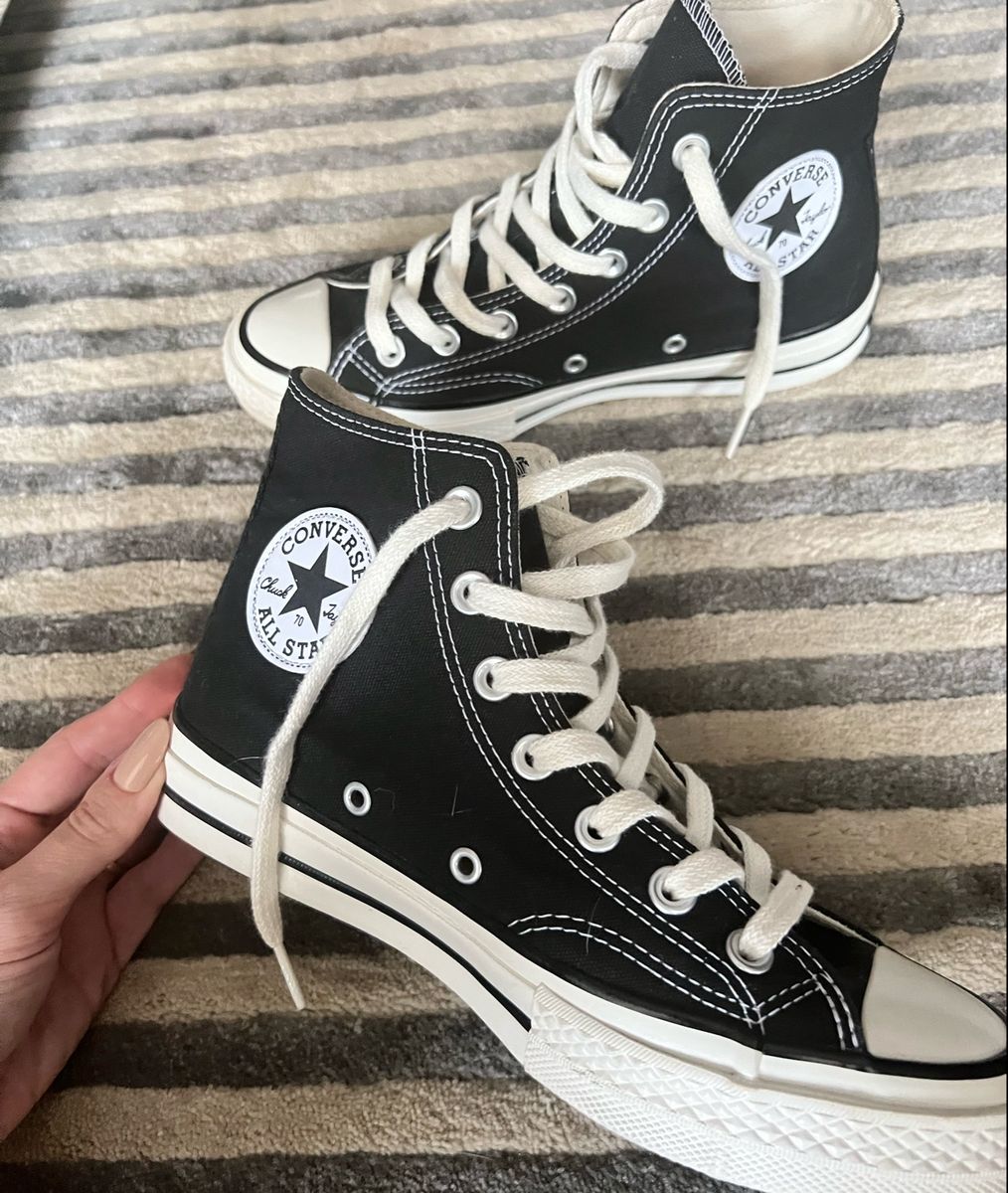 Coverse All Star Chuck 70 Preto | Tênis Feminino Converse Usado ...
