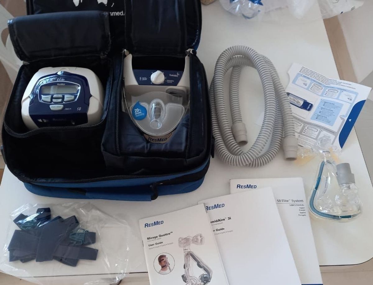 Cpap Resmed Autoset S8 Elite com Humidificador e Máscara | Item Info ...