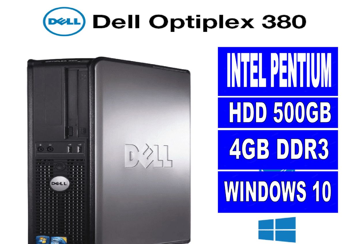 Cpu Dell Optiplex 380 \ Intel Pentium \ Hdd 500gb \ 4gb Ddr3 ...