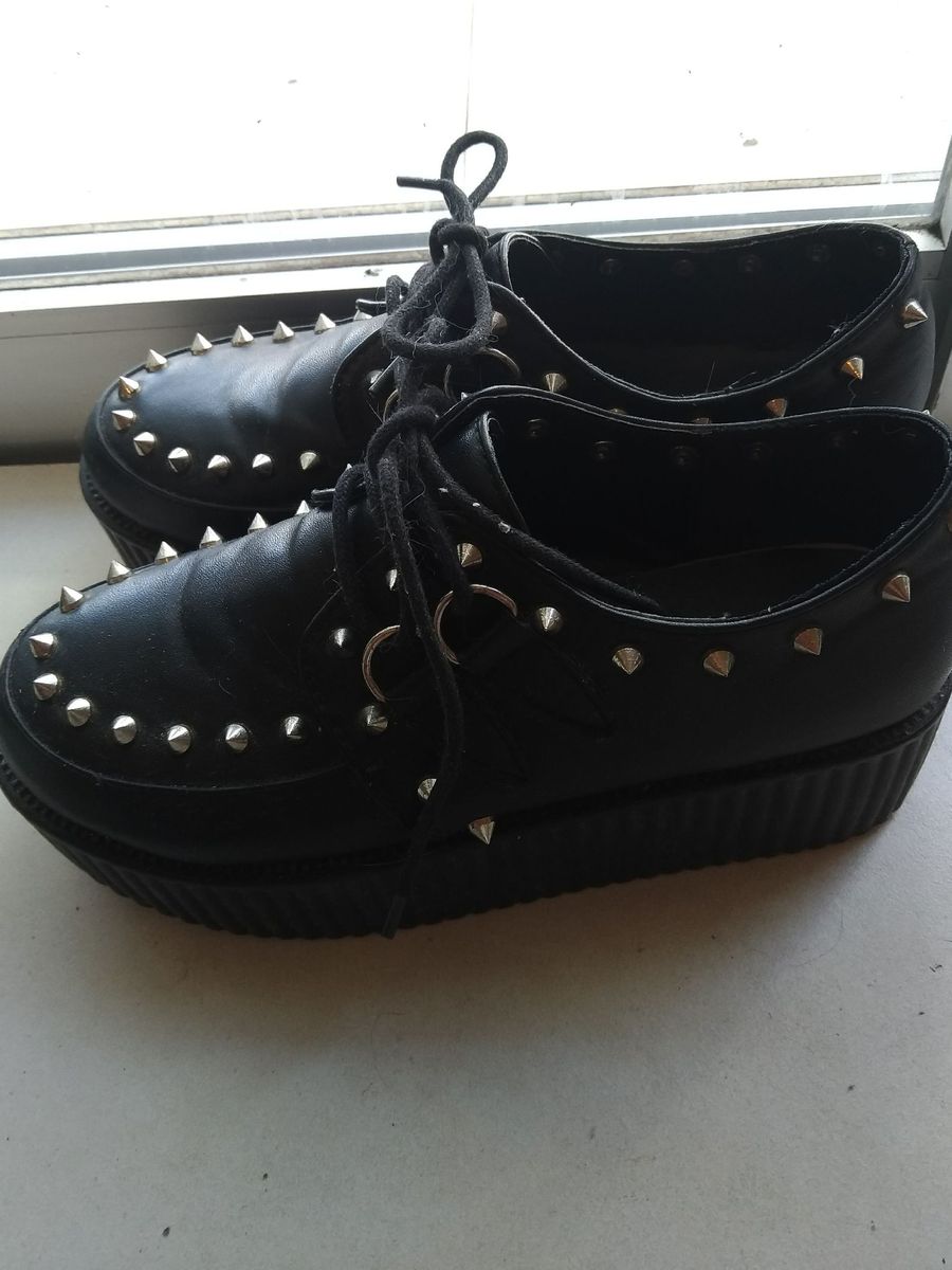 Creeper com Spikes | Sapato Feminino Usado 44543684 | enjoei