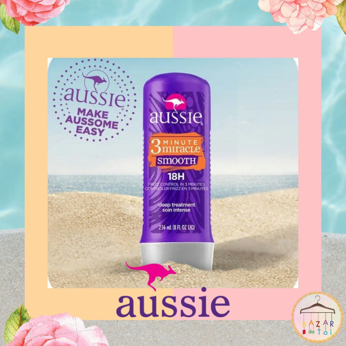 Creme Aussie Miraculousy Smooth (10% Usado) | Produto p/ Cabelos ...