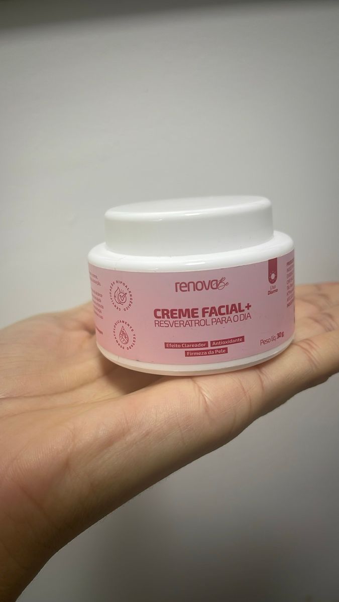Creme Clareador Resveratrol Renova Be 30g | Cosmético Feminino Renovabe ...
