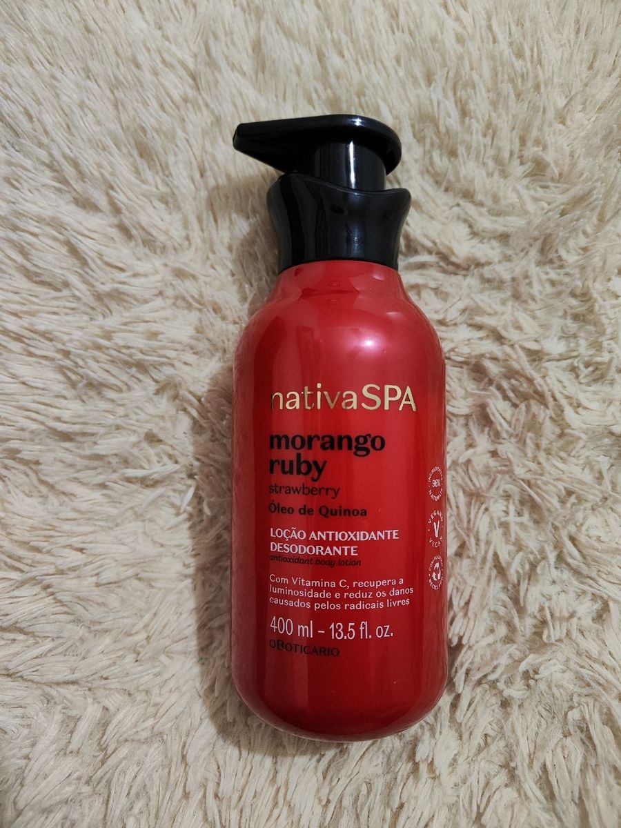 Creme Hidratante Morango Ruby Nativa Spa Boticário | Creme Masculino O ...