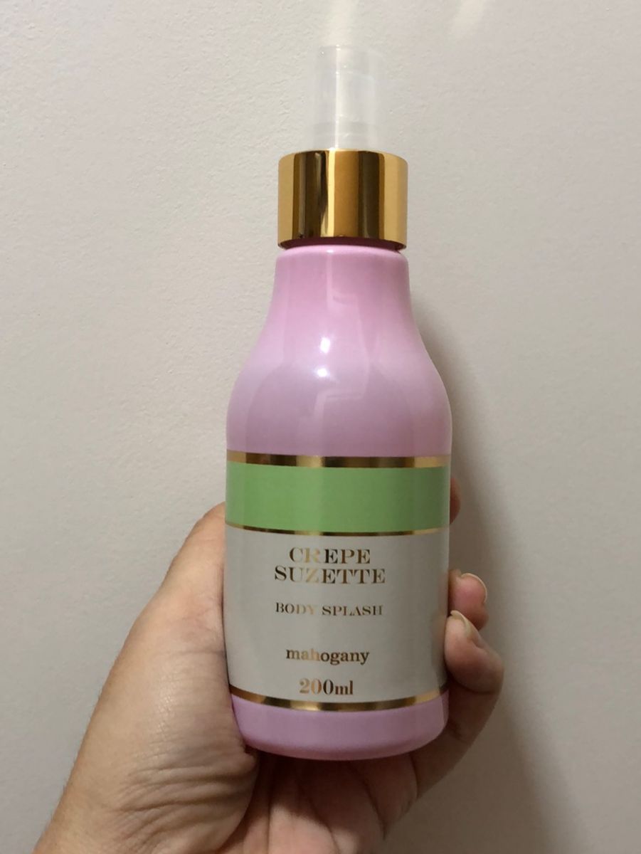 Crepe Suzette Body Splash Mahogany | Perfume Feminino Mahogany Nunca ...