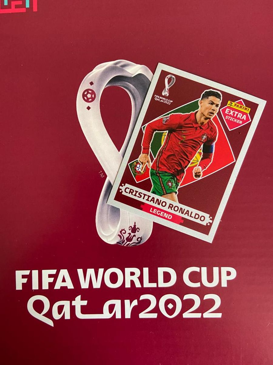 Cristiano Ronaldo - Bordô - Panini Extra Sticker - Copa do Mundo | Item ...