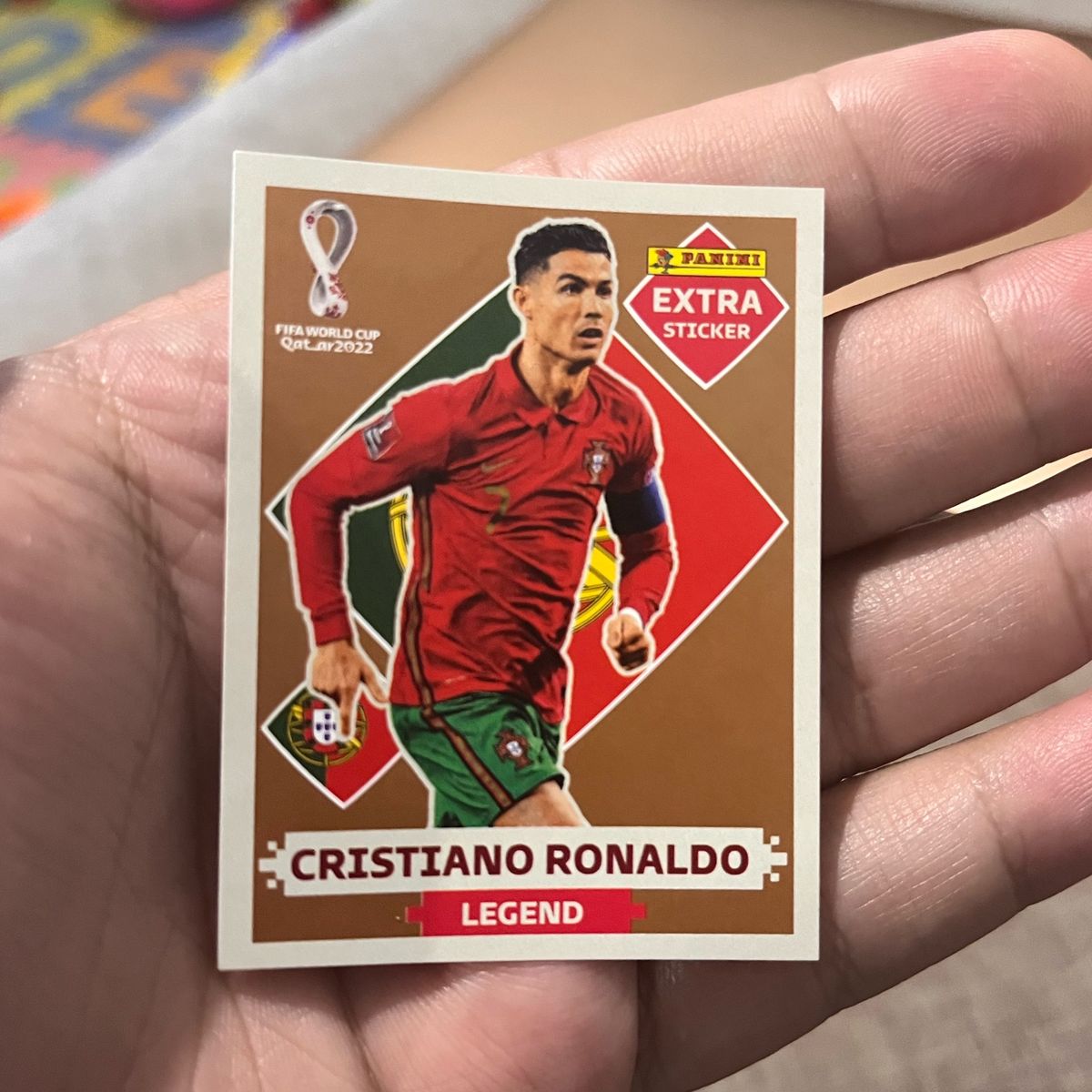 Cristiano Ronaldo Extra Sticker Bronze Legend Álbum da Copa | Livro ...