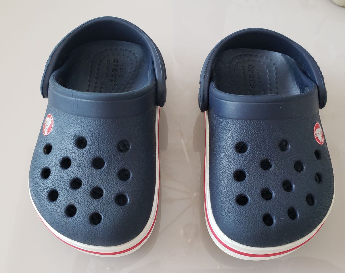 Croc Azul Marinho, Tam C5 | Calçado Infantil para Meninos Crocs Usado ...