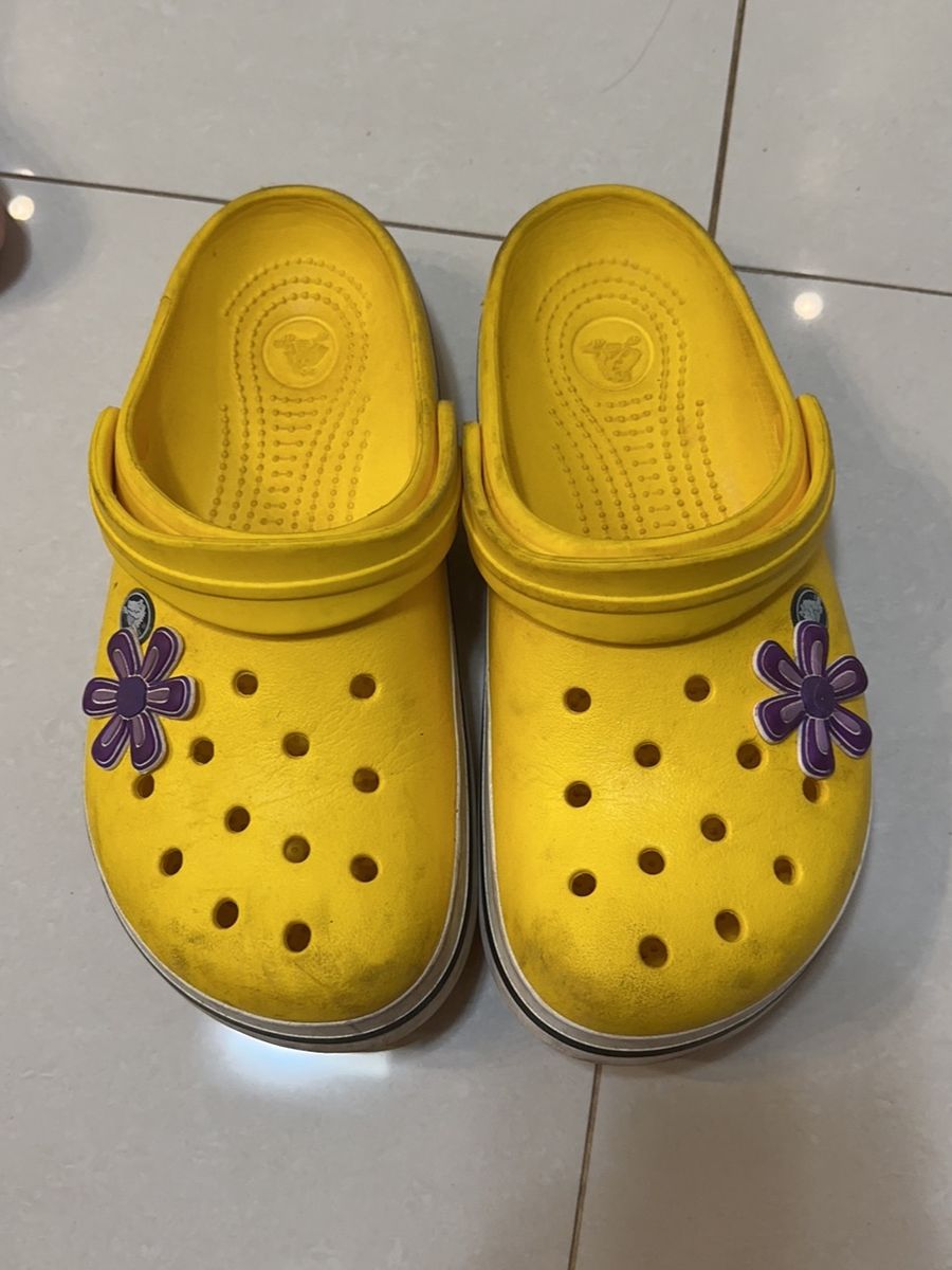 Crocs Amarelo | Tênis Feminino Crocs Usado 83024983 | enjoei
