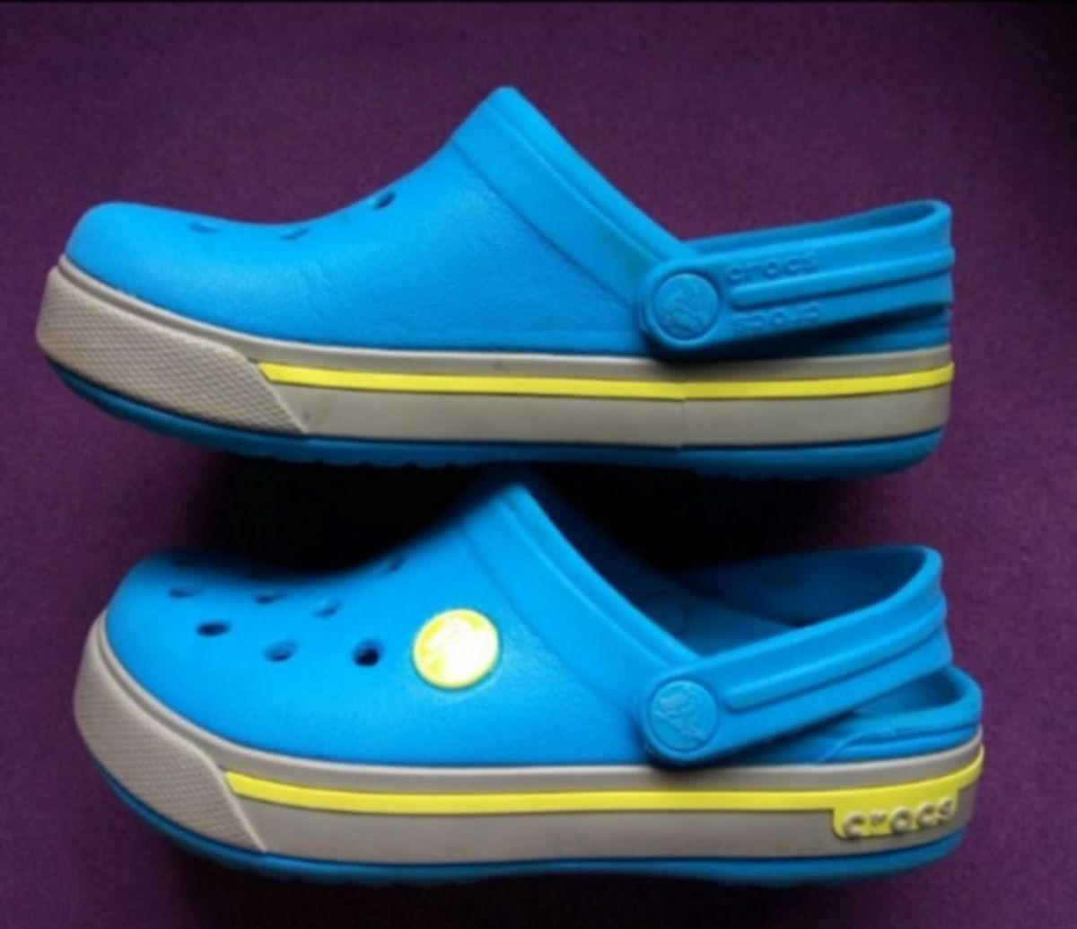 Crocs Azul Turquesa | Calçado Infantil para Meninos Crocs Usado ...