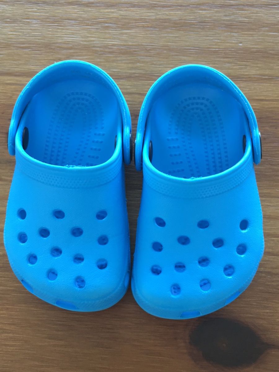 Crocs Azul | Calçado Infantil para Bebê Crocs Usado 42728799 | enjoei