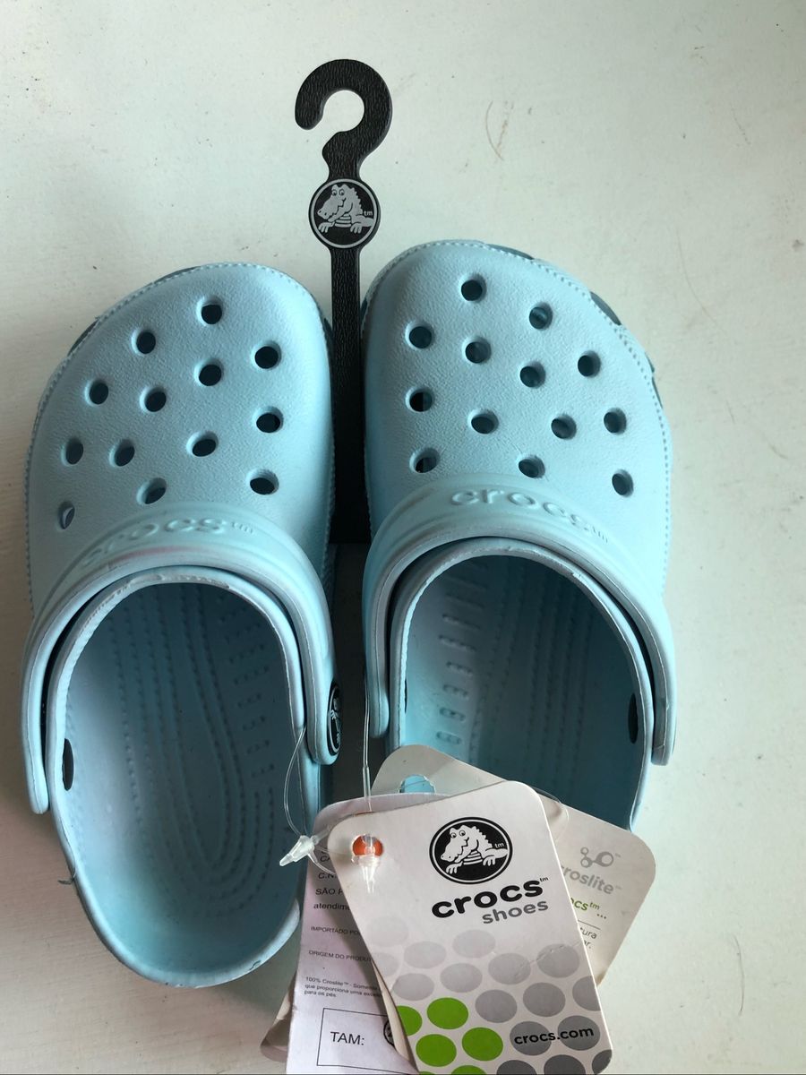 Crocs Azul | Calçado Infantil para Bebê Crocs Nunca Usado 50563501 | enjoei