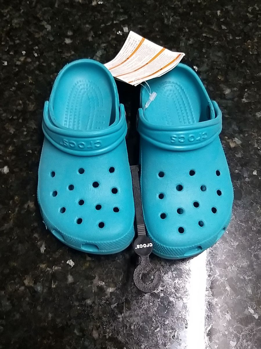 Crocs Classic Kids Azul Turquesa . 28/29 | Calçado Infantil para ...