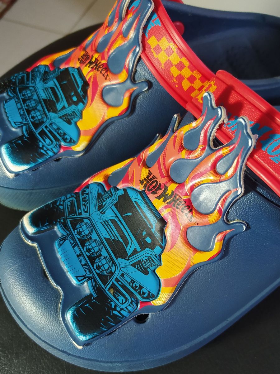 Crocs Hot Wheels Infantil Azul | Calçado Infantil para Meninos Grendene ...