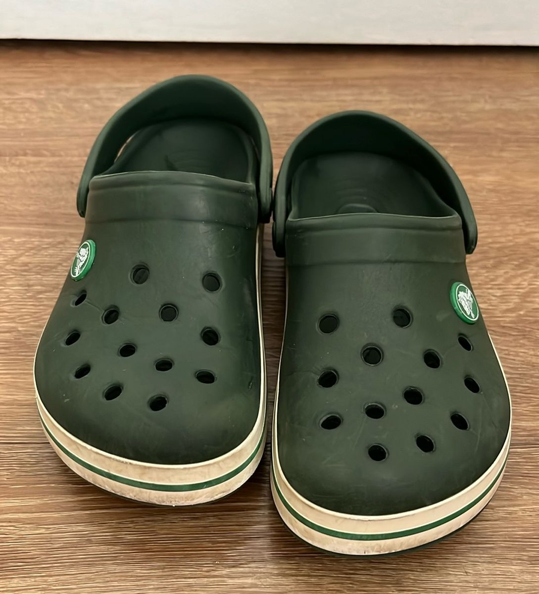 Crocs Infantil Verde Militar | Calçado Infantil para Meninos Crocs ...