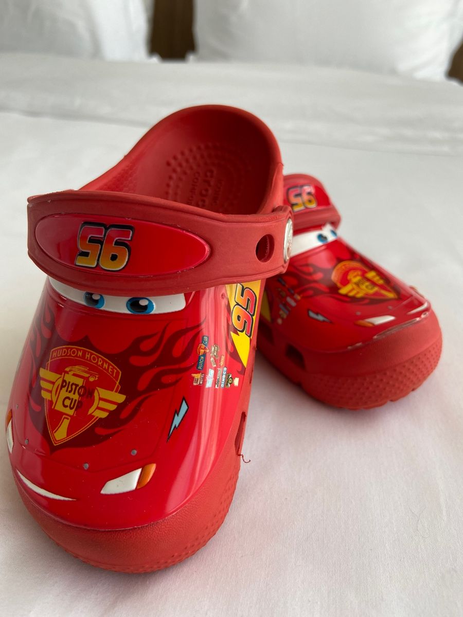 Crocs Mcqueen Carros Vermelho Tamanho 7c | Calçado Infantil para ...