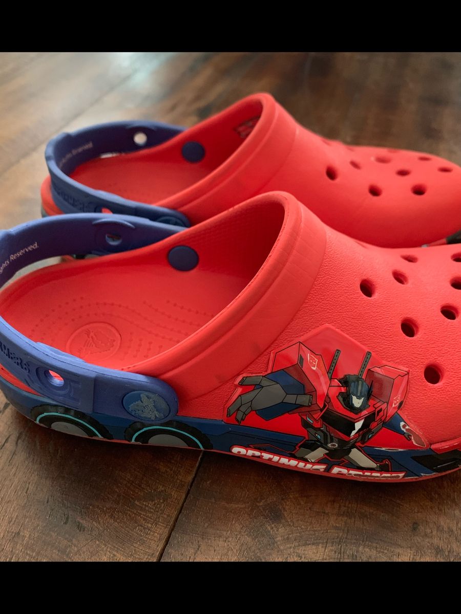 Crocs Optimus Prime | Calçado Infantil para Meninos Crocs Usado ...
