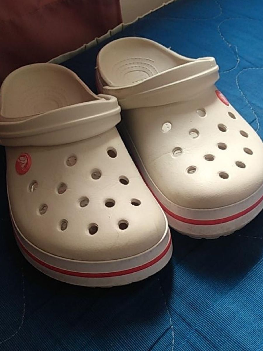 Crocs Original Bege | Sandália Feminina Crocs Usado 60282020 | enjoei