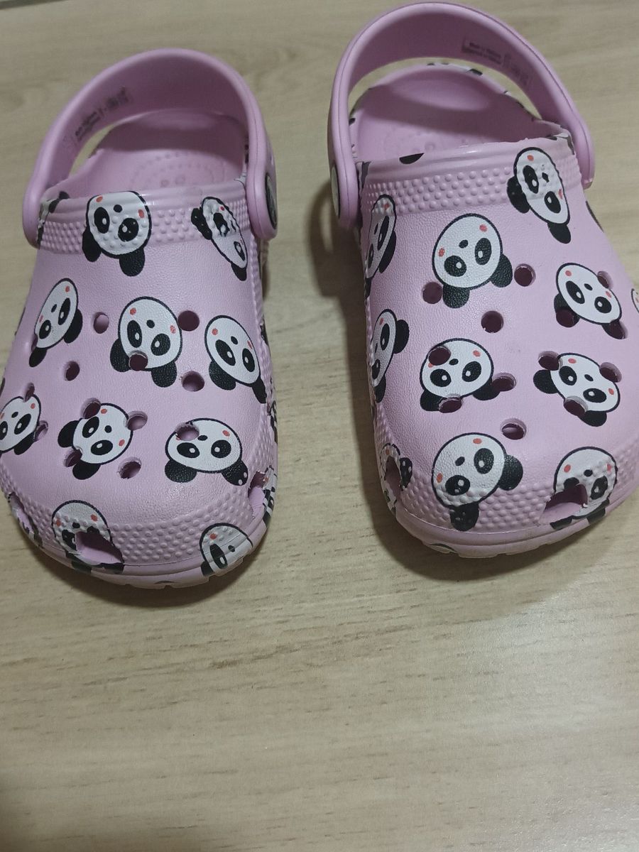 Crocs Original Panda. | Calçado Infantil para Meninas Crocs Usado ...