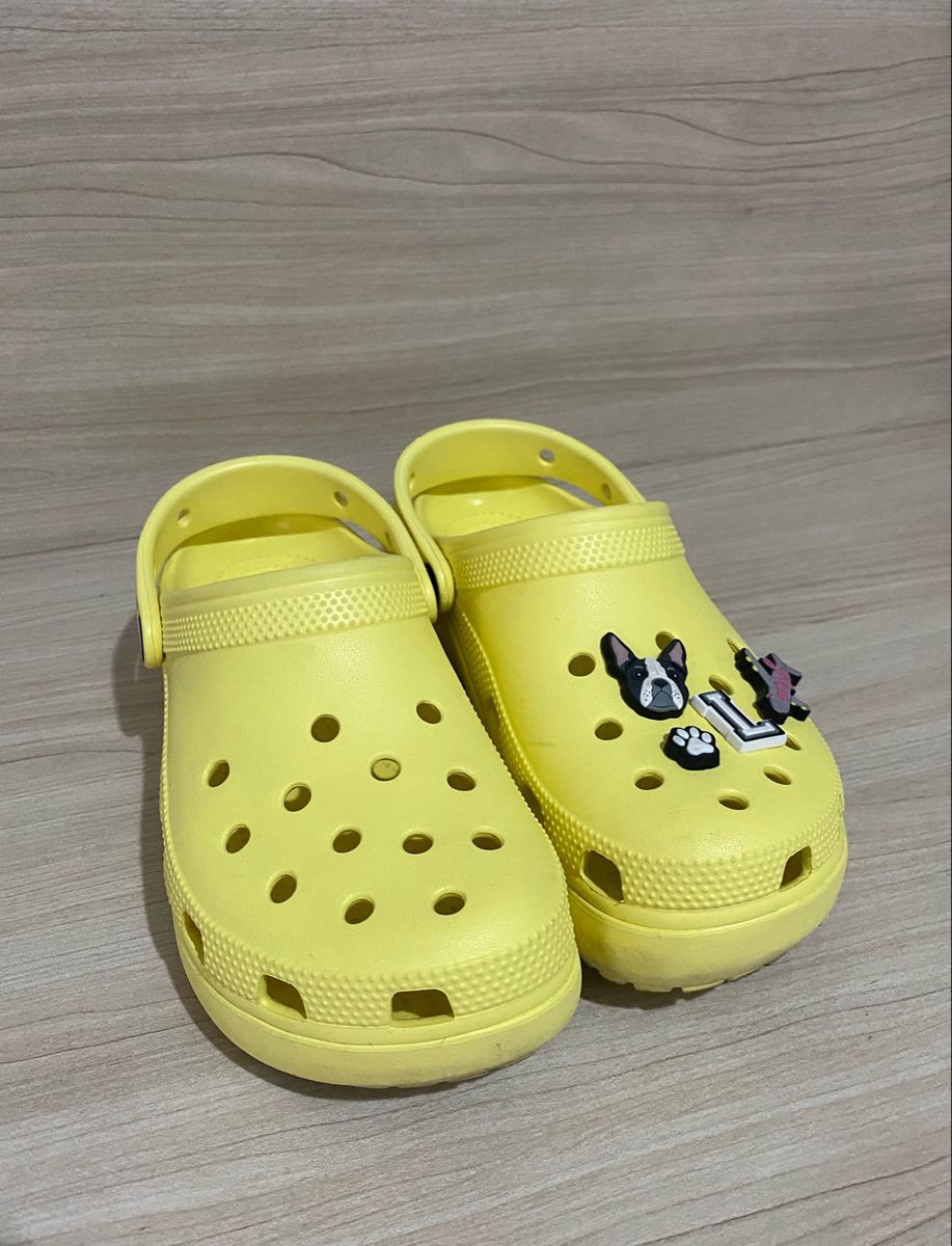 Crocs Plataforma Amarelo | Sapato Feminino Crocs Usado 76328267 | enjoei