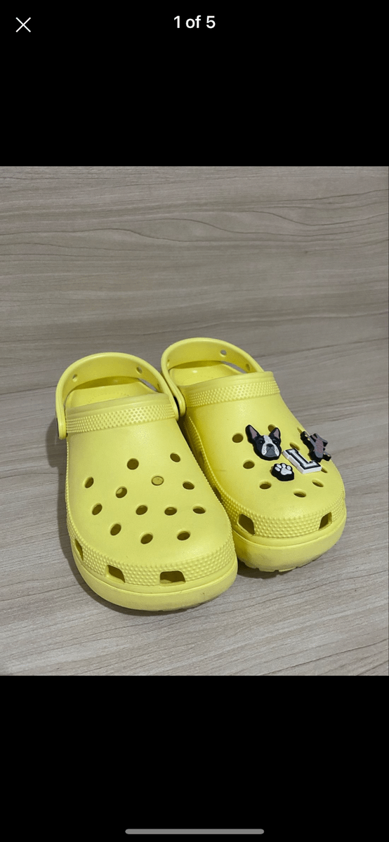 Crocs Plataforma Amarelo | Sandália Feminina Crocs Usado 86789185 | enjoei