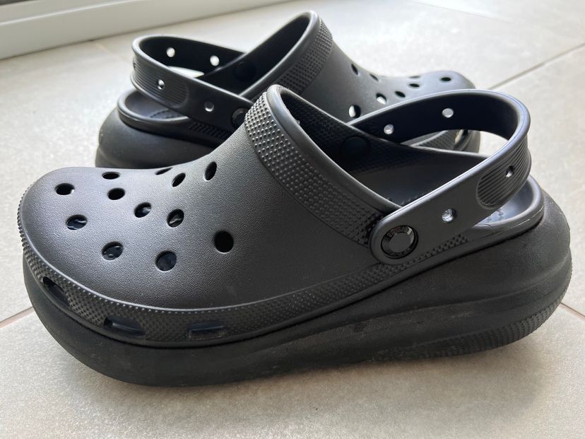 Crocs Plataforma Preta | Sandália Masculina Crocs Usado 84827732 | enjoei