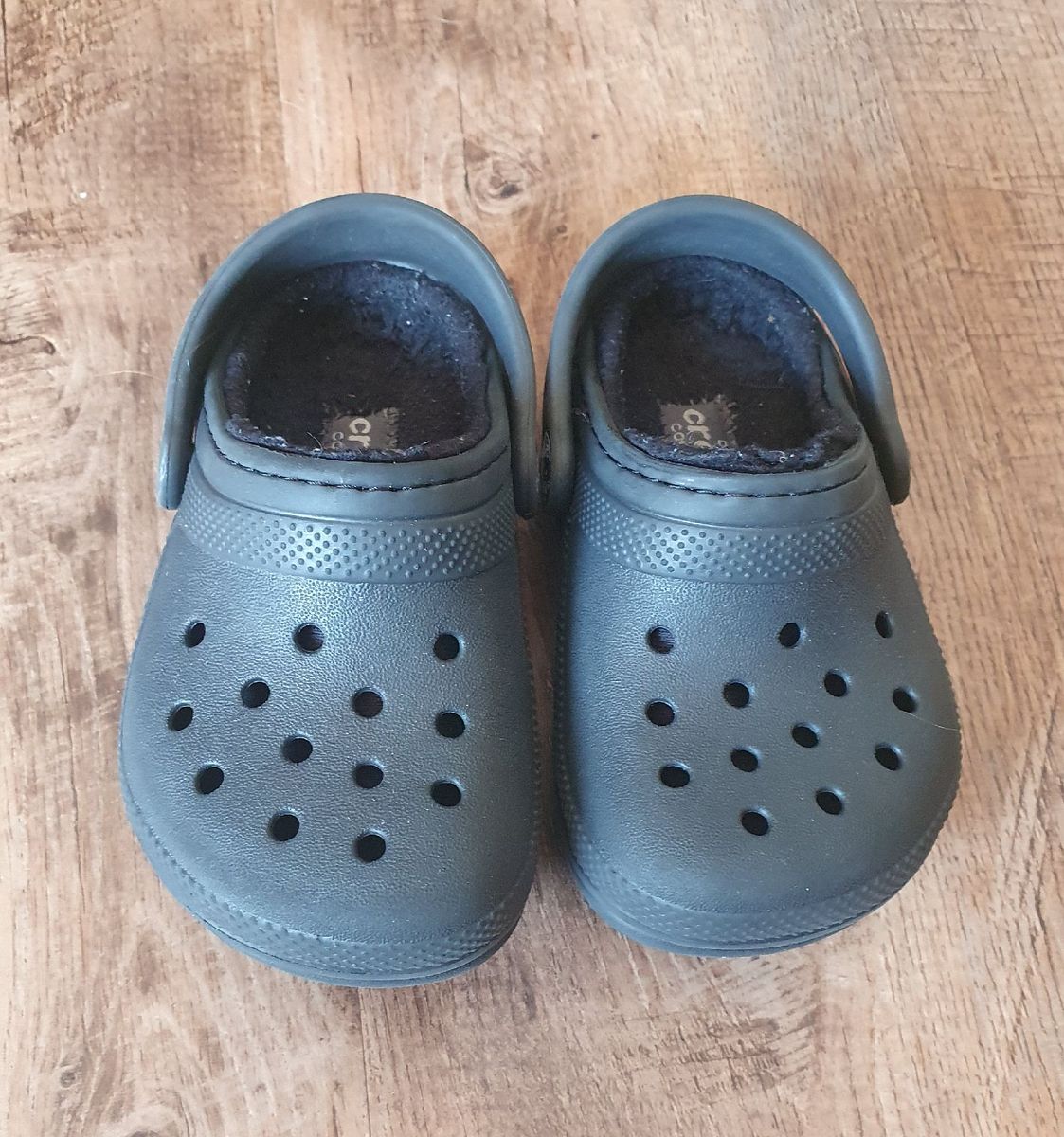 Crocs Preto Felpudo por Dentro C6 | Calçado Infantil para Meninos Crocs ...