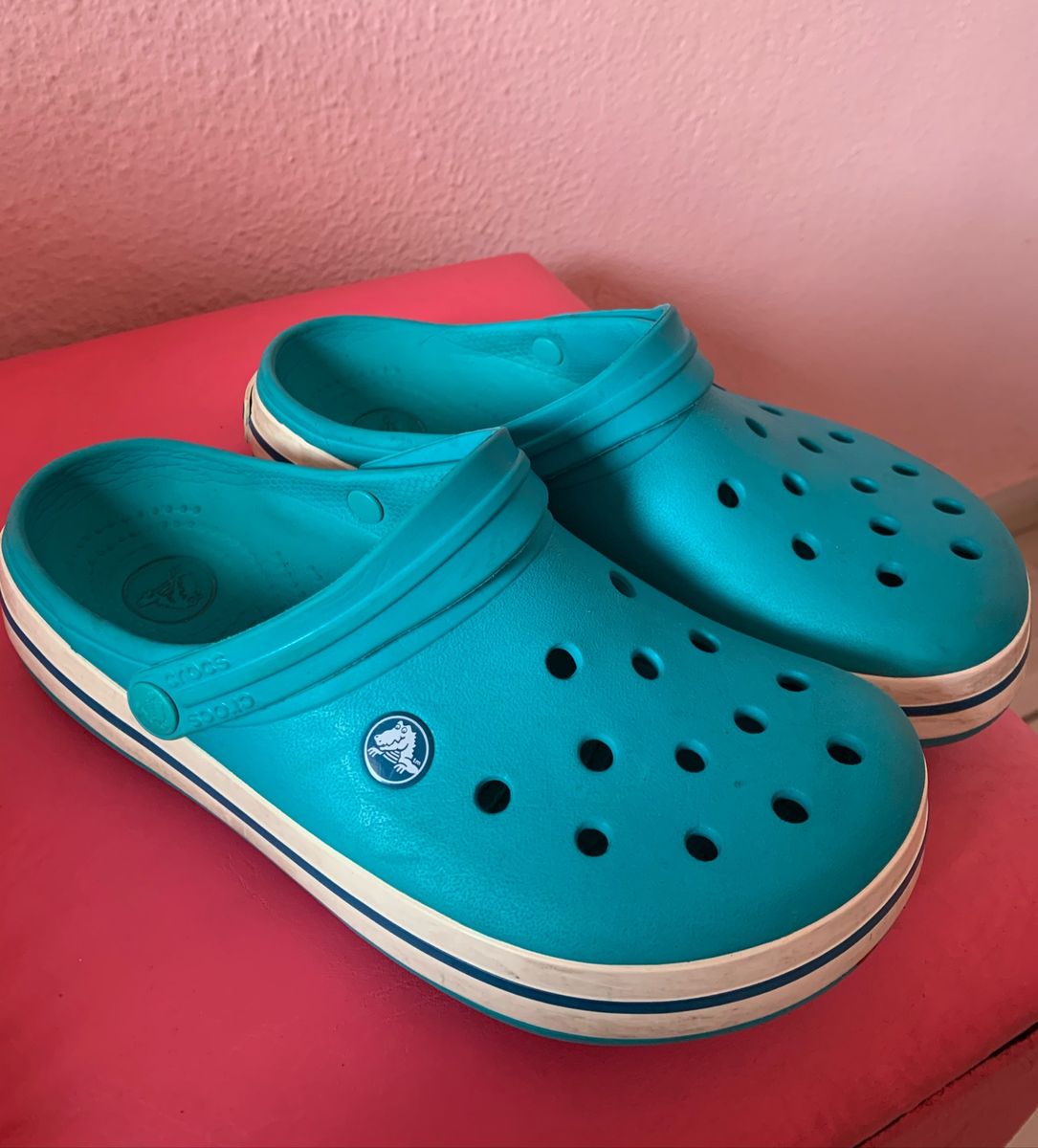 Crocs Verde Água | Sapato Feminino Crocs Usado 42874725 | enjoei