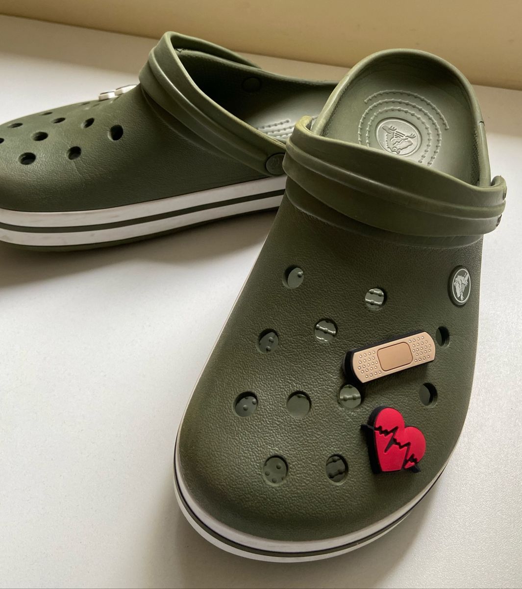 Crocs Verde Militar | Sandália Feminina Crocs Usado 75589857 | enjoei