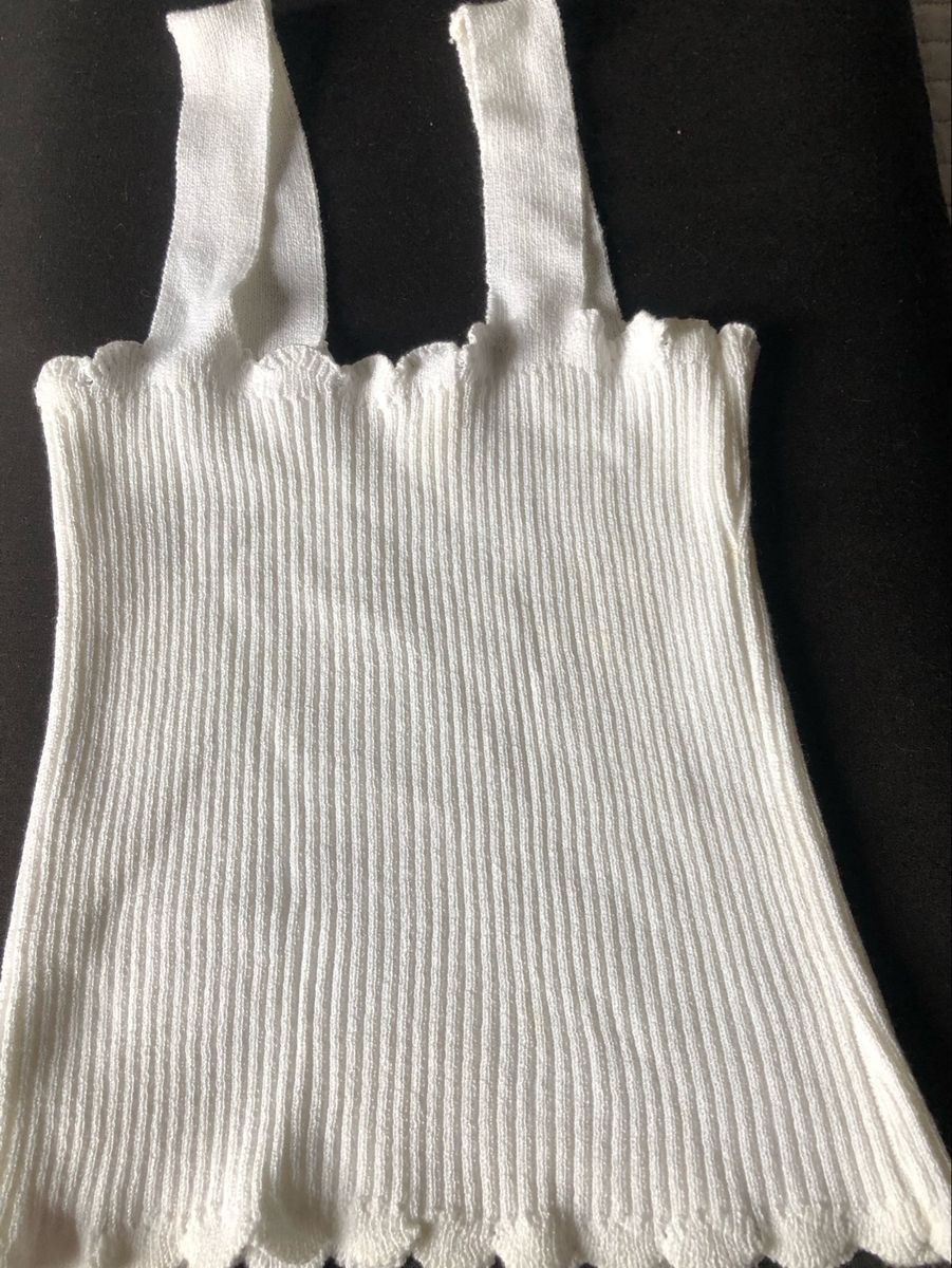 Crope Modal Branco | Blusa Feminina Usado 80849867 | enjoei