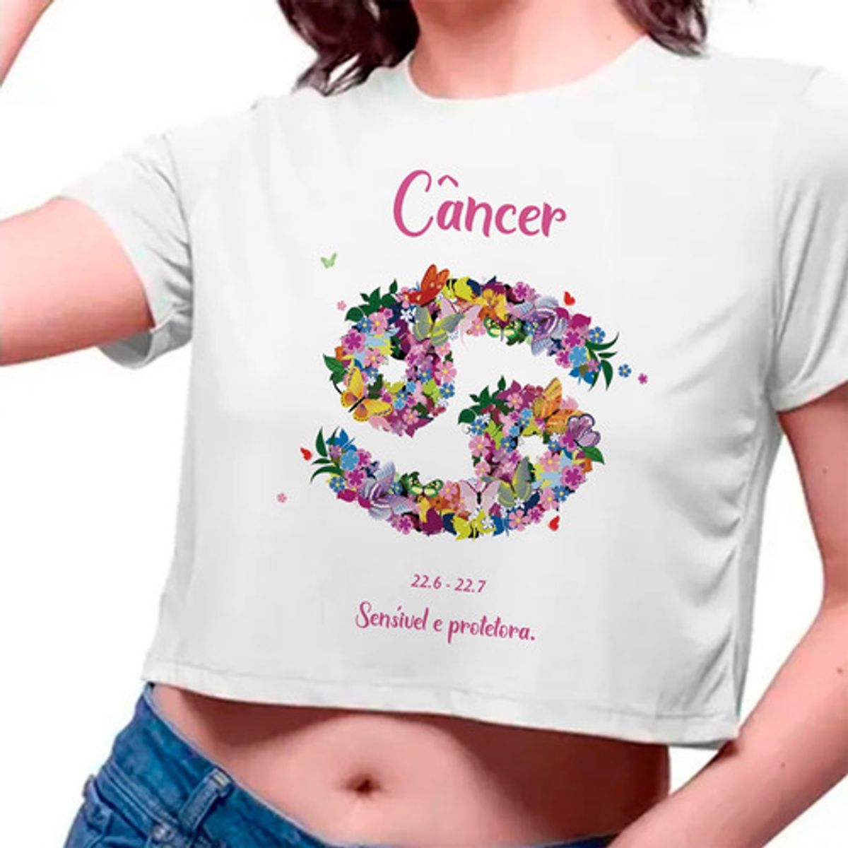 Cropped Infantil Simbolo Signo Exoterico Cancer - 10 | Roupa Infantil ...