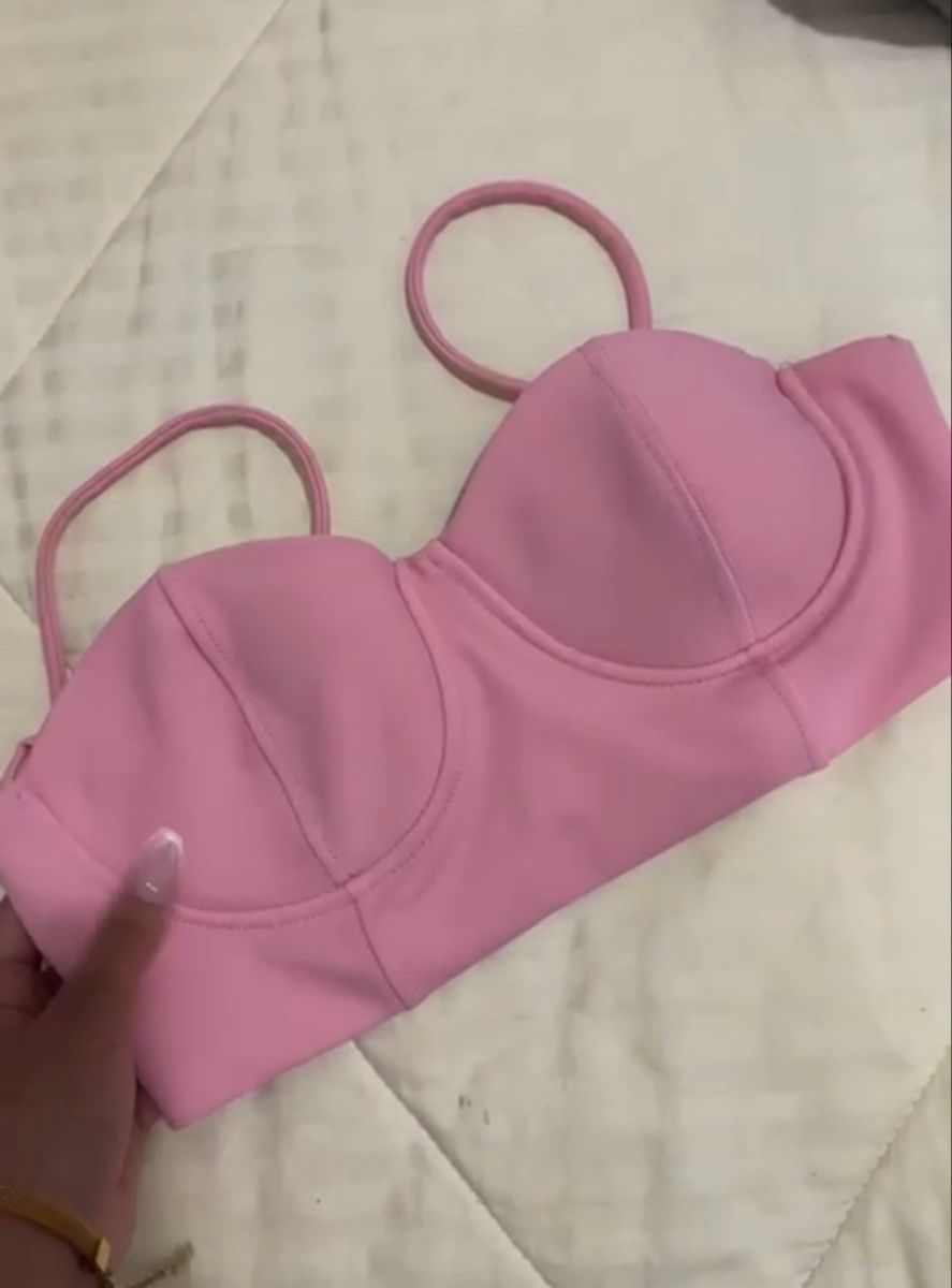 Cropped Rosa Splash | Blusa Feminina Splash Nunca Usado 87326838 | enjoei