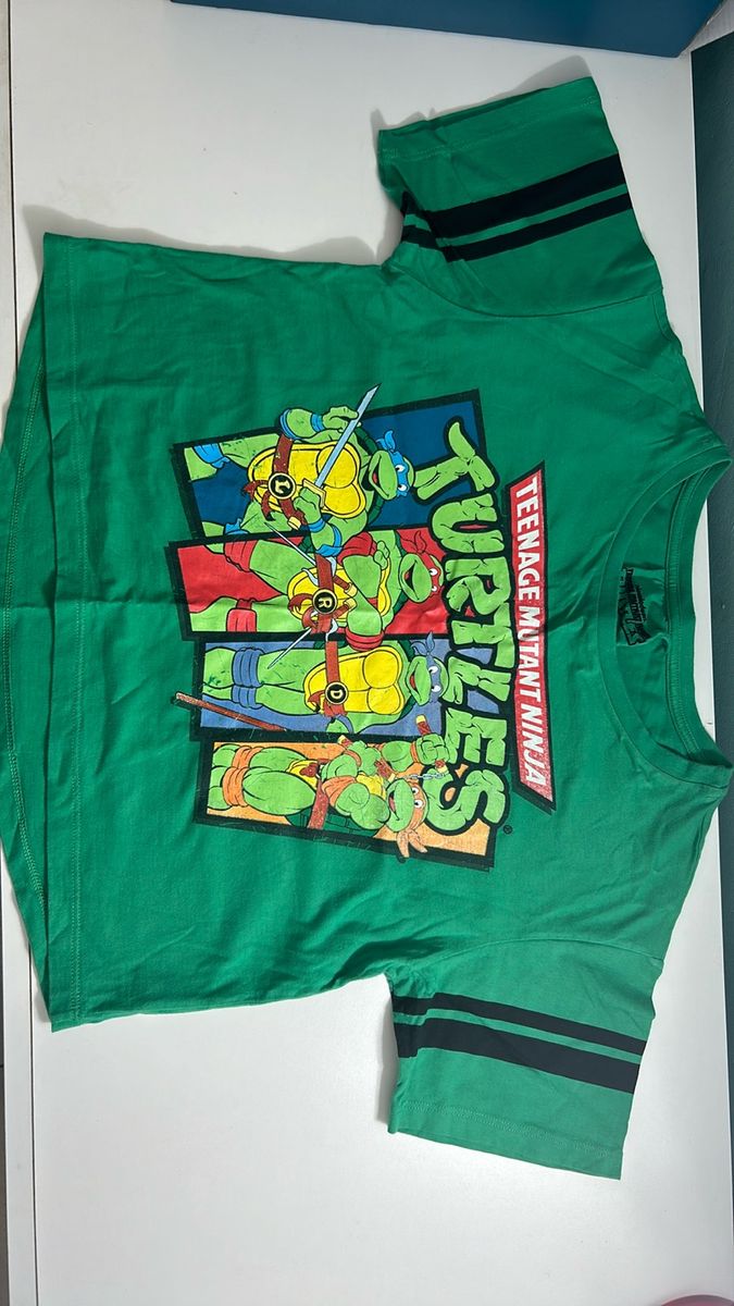 Cropped Tartarugas Ninja | Roupa Infantil para Menina Nickelodeon Usado ...
