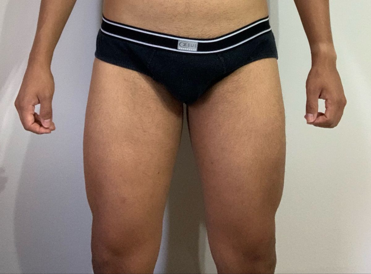 Cueca Slip Preta Zeus | Produto Masculino Zeus Usado 64269593 | enjoei