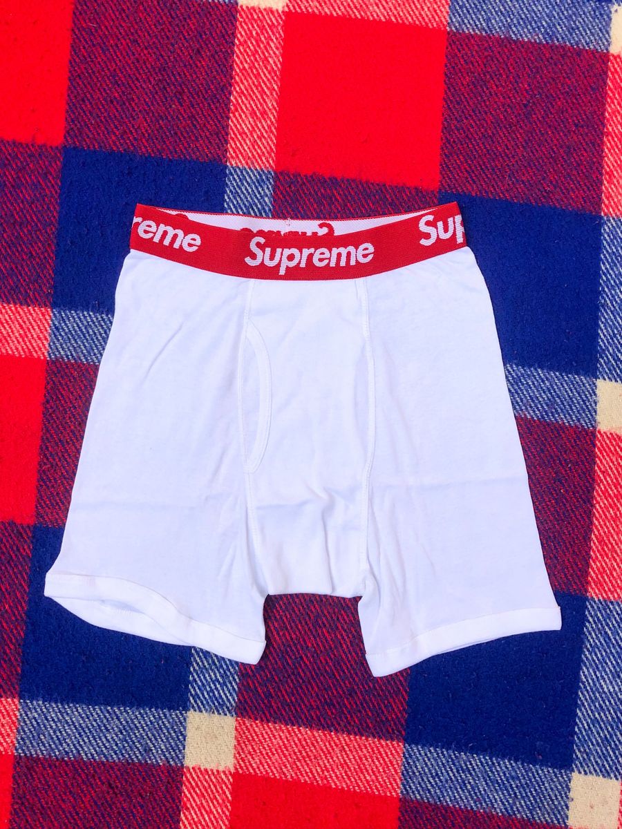 Cueca Supreme Hanes Boxer Briefs Branca | Camiseta Masculina Supreme ...