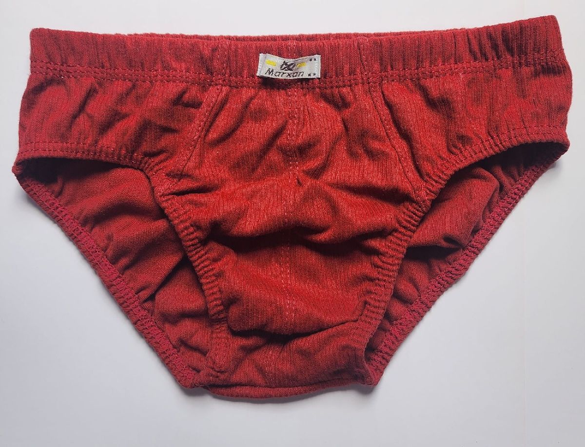 Cueca Vermelha Canelada Tamanho G Roupa Esportiva Masculino Nunca