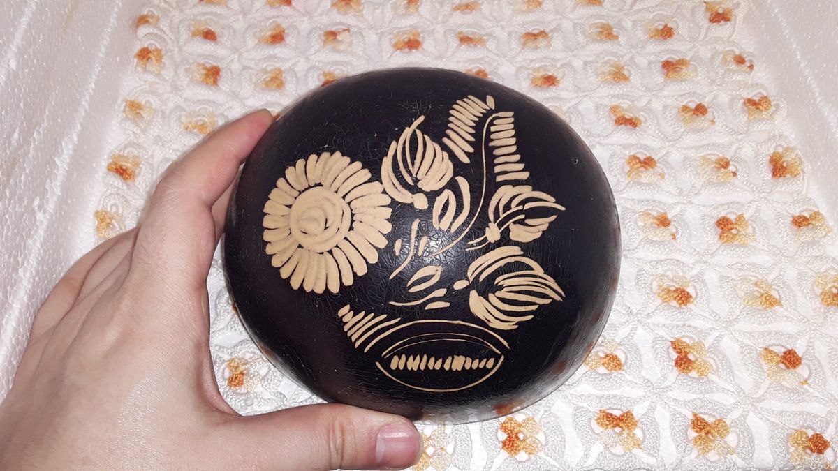Cuia de Coco Artesanal | Item de Decoração Artesanal Usado 85660479 ...