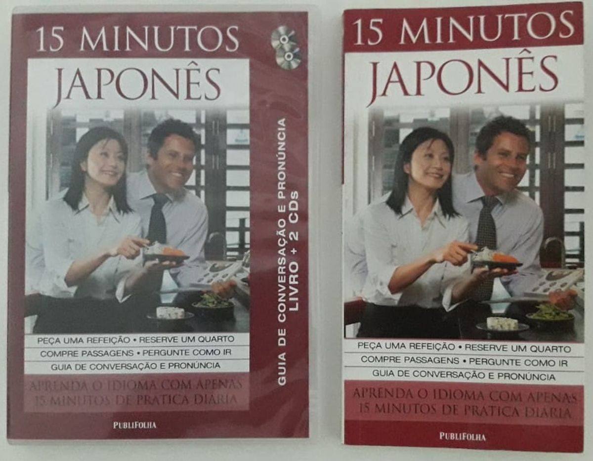 Curso 15 Minutos Japones Livro Mais 2 Cds - Mitsuko Maeda Nye | Livro Usado 81183312 | enjoei