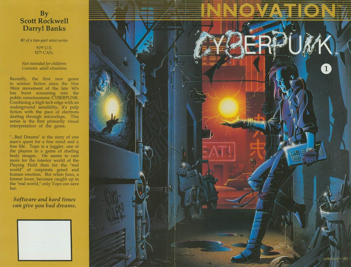 Cyberpunk N° 1 (1989) Adaptação do Rpg 'cyberpunk' / Influenciou ...