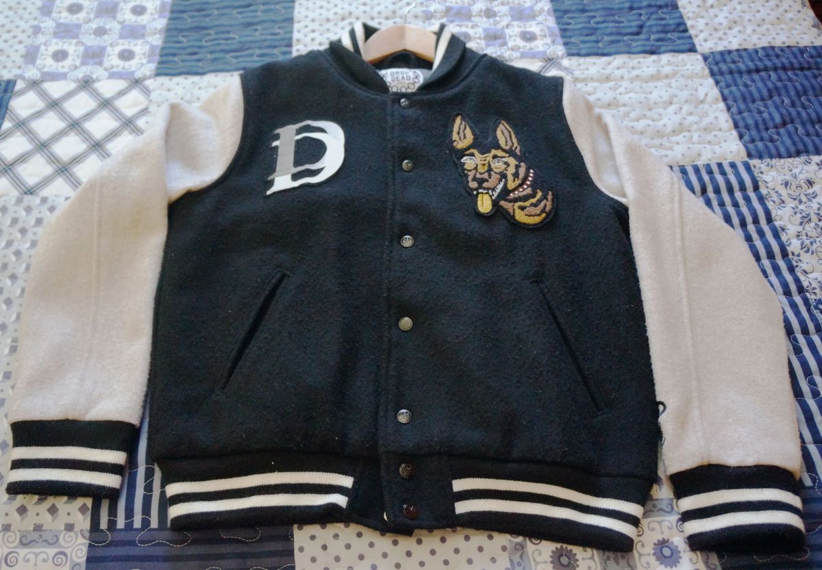 Death! Varsity Drop Dead Original | Casaco Feminino Drop Dead Usado ...